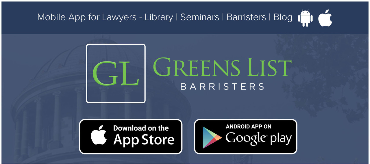 Greens List Mobile App for Lawyers - now available for download | Greens List