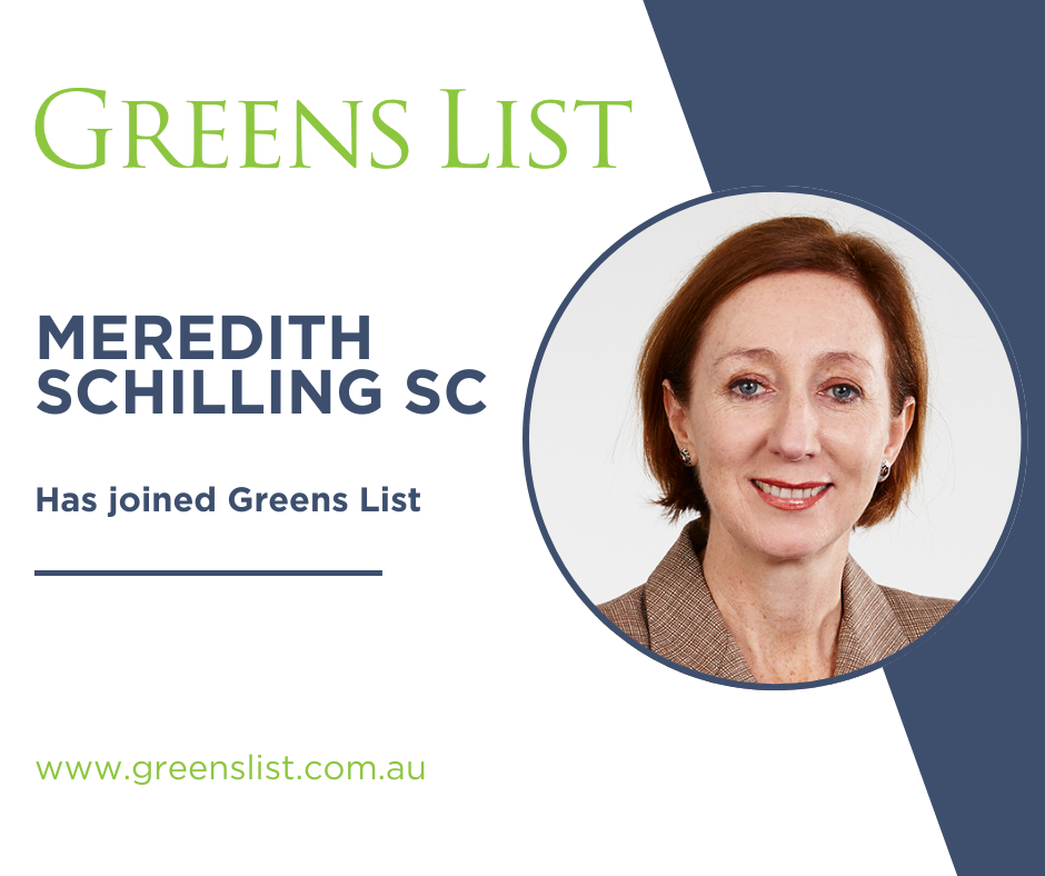 Meredith Schilling SC has joined Greens List | Greens List